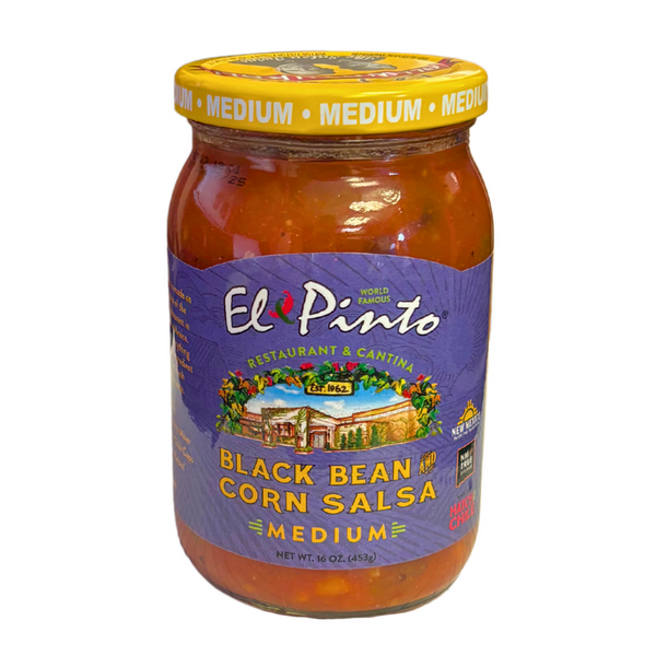 SALSA, MEDIUM BLACK BEAN AND CORN SALSA, EL PINTO – El Pinto Co-Packing